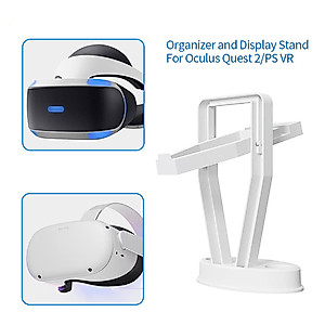 AttainNa is suitable for oculus quest 2 controller desktop support hanger storage rack shelf (white)