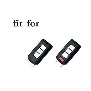 SEGADEN Silicone Cover Protector Case Holder Skin Jacket Compatible with MITSUBISHI Smart Remote Key Fob CV2520 Deep Blue