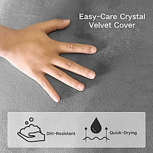 Swbvs Tri-Fold Memory Foam Mattress, 6 inch Twin Folding Mattress with Washable Covers, Reversible Design, Foldable Mattress Topper for Travel&Guests 75"x38"x6"