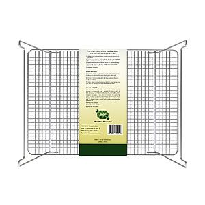 Hamilton Housewares Stackable Stainless Steel Wire Half Sheet Cooling Rack(12"x17") - with Collapsible Folding Legs - For Baking, Cooking, & Grilling - Perfect for Cookies, Muffins, Bread & More