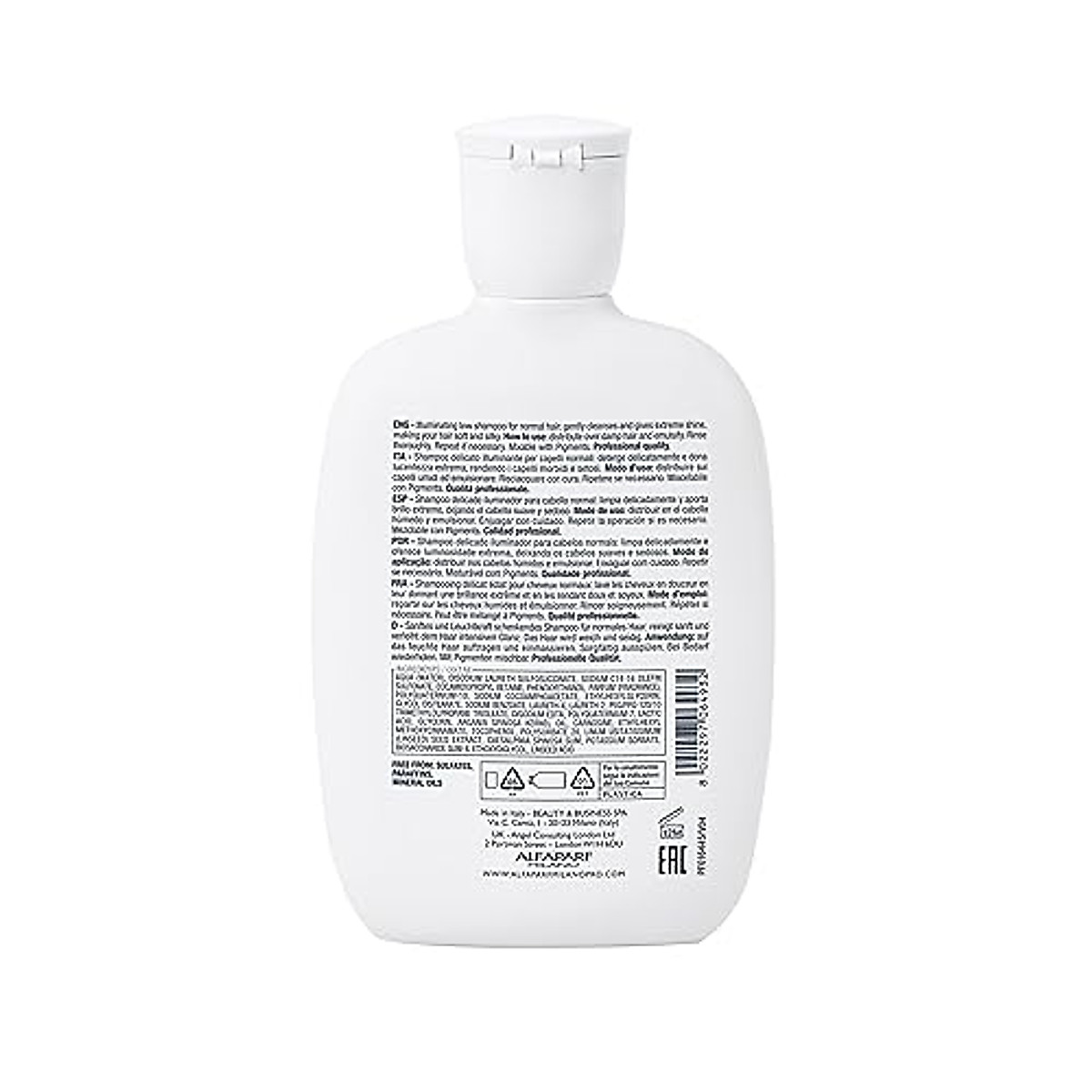 Alfaparf Milano Semi di Lino Diamond Illuminating Shampoo and Conditioner Set - Sulfate Free Shampoo and Conditioner for Color Treated Hair - Adds Brilliant Shine and Softness