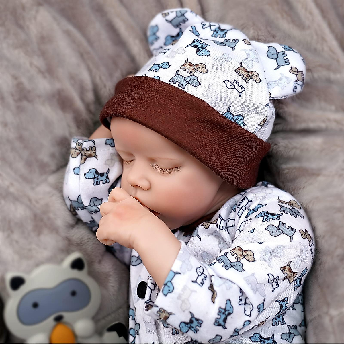 JIZHI Realistic-Newborn Baby Dolls, 17 Inch Lifelike Reborn Baby Dolls Real Life Baby Dolls with Toy Accessories & Gift Box for Kids 3+ or Reborners Collection