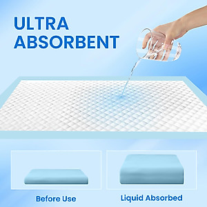 Dog Pee Pads 22"x23", Pee Pads for Dogs, Disposable Puppy Pads Pet Training Pads Super Absorbent Leak-Proof Quick Drying Pee Pads (30 Count)