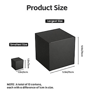 Jsuslife Prank Gift Box, 13PCS Stackable Surprise Box Nesting Gift Boxes Prank Package Set for Birthday Weddings Anniversaries Christmas, Funny Gag Gifts for Kids and Adults(1.2-5.9IN)