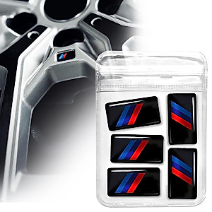 5pcs 3D Wheel Stickers, Steering Wheel Stickers, Emblems Badge Stickers Decal