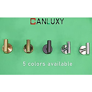 CANLUXY Towel Hooks for Bathroom 2 Pack - Robe Hooks for Kitchen Bath Wall Mounted - Towel Robe 2 Hooks Brushed