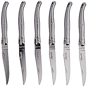 Jean Dubost Laguiole Steak Knives, Stainless Steel- Set of 6
