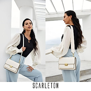 Scarleton Pearl Purses for Women, Crossbody Bags for Women, Lightweight Shoulder Bag w/ 2 Straps for Party & Casual, H209113 - Green