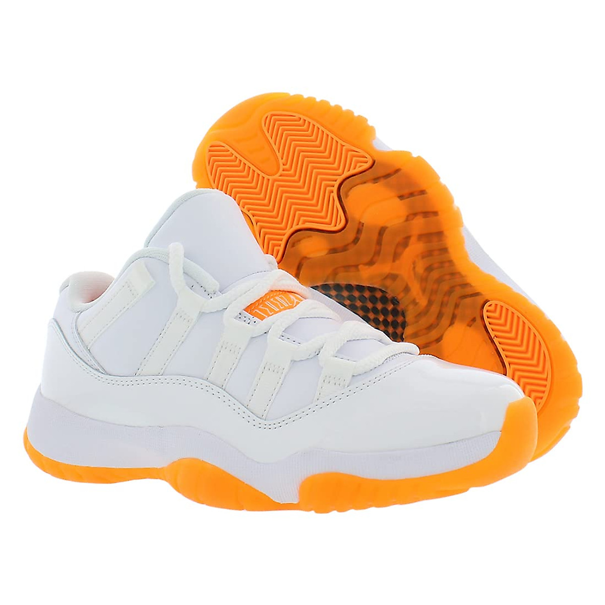 Nike Women's Air Jordan 11 Low WMNS Bright Citrus, White/Bright Citrus, 8.5W