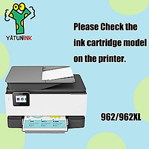 YATUNINK Remanufactured Ink Cartridge Replacement for HP 962XL 962 962 XL Ink Cartridges Black Color Combo Pack for HP OfficeJet Pro 9010 9015 9018 9020 9025 9012 Wireless All-in-one Printer (4 Pack)