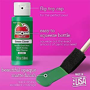 Apple Barrel PROMOABMP22 Holiday, 32 Piece DIY Set Featuring 26 Paints, 2 Mod Podge Acrylic Sealers and 4 Foam Brushes, Multi 56 Fl Oz