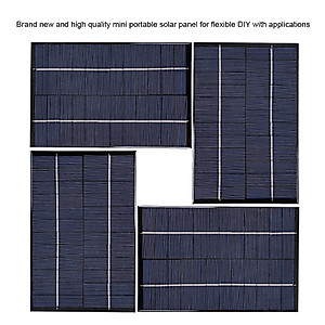 Mini Portable Solar Panel Module 12V 4.2W DIY Polysilicon Battery Power Charger with High Efficiency