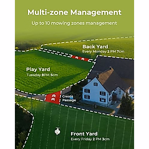 MAMMOTION LUBA AWD Robotic Lawn Mower for 1.25 Acre Lawn, APP Control with Virtual Boundaries, All-Wheel Drive, Multi-Zone Management