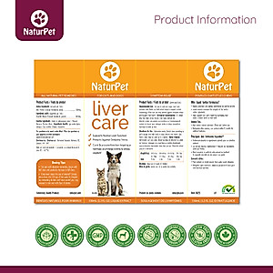 NaturPet Liver Care for Cats and Dogs | Milk Thistle Extract to Support Pets Health | 100mL