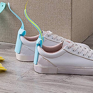 Winwinfly 2pcs Shoe Support Portable Sock Slider - Lazy Shoe Helper,Handled Shoe Horn Shoe Lifting Helper,Easy on Easy Off, Plastic Shoehorn for Men,Women & Kids - Fits for All Shoes