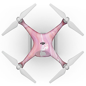 Design Skinz Design Skinz Marbleized Pink Paradise Full-Body Wrap Decal Skin-Kit Compatible with The Drone DJI Phantom 4 Pro