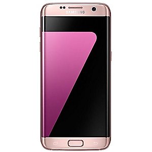 Samsung Galaxy S7 Edge Factory Unlocked Phone 32 GB - Internationally Sourced (Middle East/Afican/Asia) Version G935FD- Pink Gold