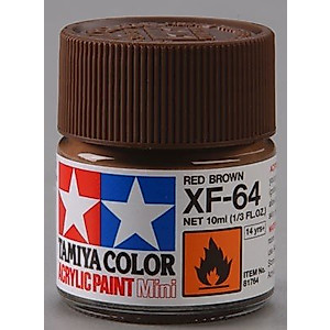 TAMIYA 81764 Acrylic Mini XF-64 Red Brown 1/3 oz
