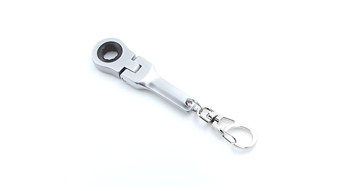 GT//Rotors 10mm Ratchet Wrench Keychain - Compact & Durable Tool
