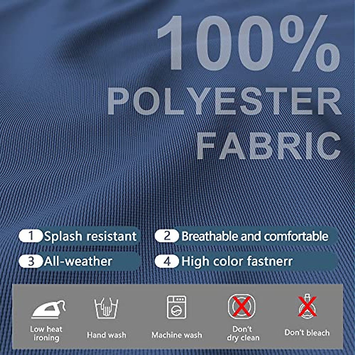 Kimunuk Outdoor Patio Cushion Cover Replacement, Outdoor Cushion Slipcovers for Outdoor Furniture Patio Sofa Couch Outside Zipper Design w/6 Seat Cushion Covers and 8 Backrest Pillow Covers