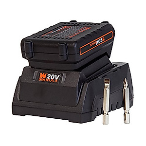 WEN Cordless Impact Driver with 20V Max Battery, Bits, Charger and Carrying Bag (49135)
