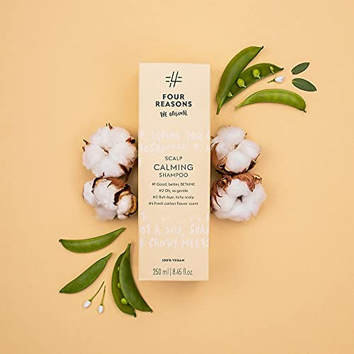 FOUR REASONS Original Scalp Calming Shampoo – Scalp-Balancing and Soothing Shampoo For Itchy Scalp - 100% Vegan & Cruelty Free Itchy Scalp Relief Shampoo- 8.45 fl.oz