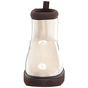 Koolaburra by UGG Women's KOOLA Clear Mini Fashion Boot, Chocolate Brown/Natural, 11