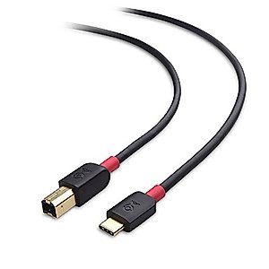 Cable Matters USB C Printer Cable 13.1 ft (USB C to USB B Cable, USB B to USB C Cable) Compatible with Printer, MIDI Controller, MIDI Keyboard and More in Black - 13.1 Feet