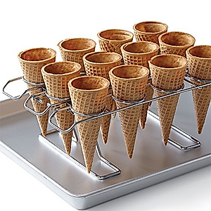 Wilton Cupcake Cones Baking Rack, 12-Cavity Ice Cream Cone Cupcakes Holder