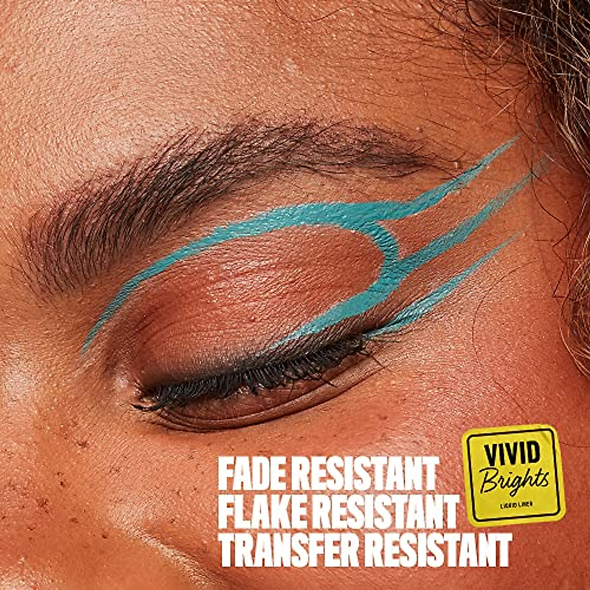 NYX PROFESSIONAL MAKEUP Vivid Brights Liquid Liner, Smear-Resistant Eyeliner with Precise Tip - Cyan Simp