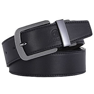DJCAIZYY 1.5" (38mm) Reversible Belt Buckle Replacement Belt Buckle Buckles Gun Black