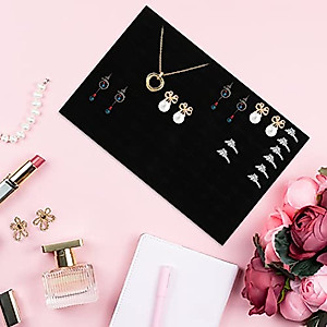 Cabilock Jewelry Insert Display Mat Monitor Stand 4 Pcs Ring Insert Display Trays Foam Ring Holder Organizer Jewelry Box Inserts for Selling Jewelry Black Black Choker