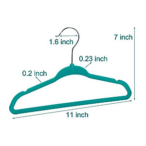 BVENGU Kids Velvet Non-Slip Clothes Hangers 10pcs