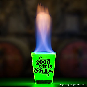 Good Girls Swallow Shot Glass - Funny Shot Glass - Makes a Funny Gift for Women and Hilarious Bachelorette Party Shot Glasses Funny Gift - Cute Shot Glasses Gift