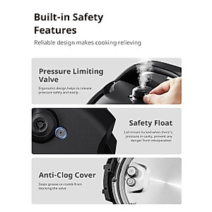 COMFEE’ Pressure Cooker 6 Quart with 13 Cooking Functions, Olla de Presion Non-Stick Pot Yogurt Maker Rice Cooker Slow Cooker Sauté Steamer, Healthy Ceramic Inner Pot