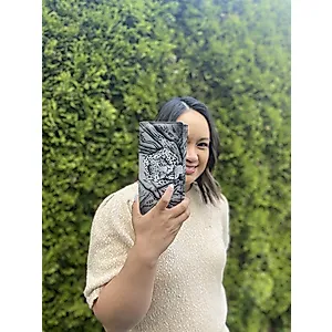 Anna by Anuschka Women’s Hand-Painted Genuine Leather Three Fold Organizer Wallet - African Leopard