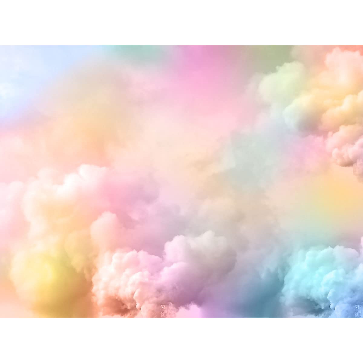 Kate 7×5ft Colorful Clouds Photography Backdrop Pink Blue Gradient Backdrop Abstract Background Fabric Photo Studio Props for Photographer Pictures