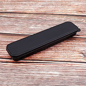 OriGlam Portable Flatware Box Travel Tableware Storage Case, Simple Tableware Storage Box Case for Cutlery Kit (Black)