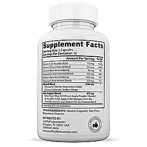 Justified Laboratories (10 Pack) Algarve Keto ACV Max Pills 1675 MG Formulated with Apple Cider Vinegar Keto Support Blend 600 Capsules