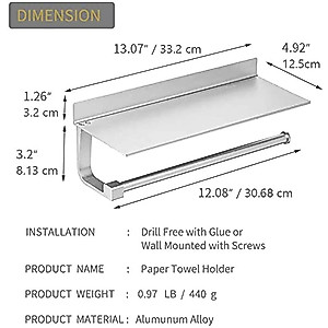 Kitchen Paper Roll Holder Paper Towel Rack Dining Table Kitchen Paper Roll Holder Vertical Paper Towel Storage Rack