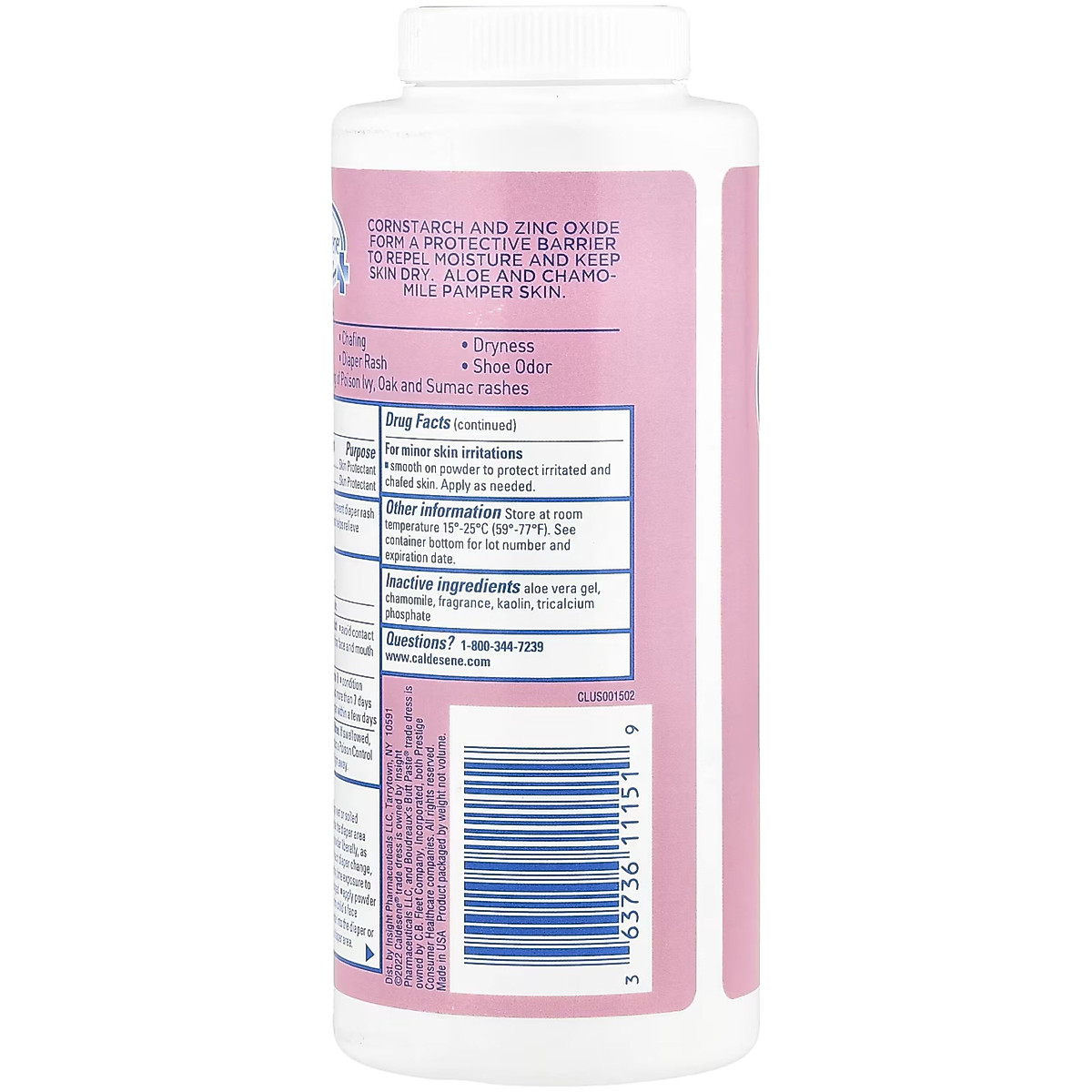 Caldesene Medicated Protecting Powder with Zinc Oxide & Cornstarch-Talc Free, 5 oz | Pack of 3