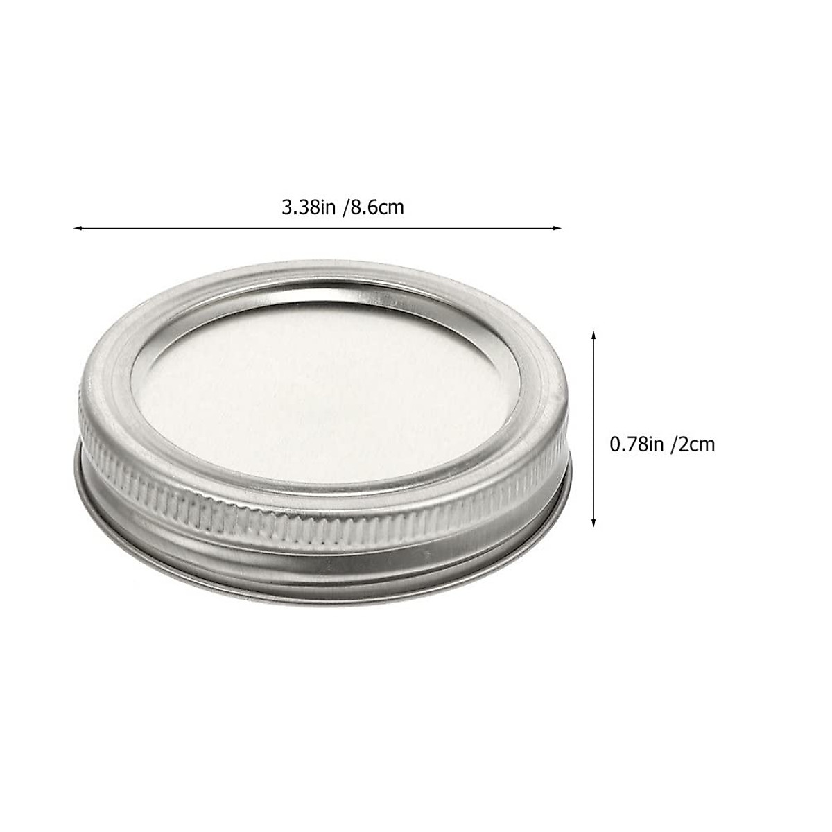 Angoily 12pcs Mason Jar Lids Reusable Canning Lids Mason Can Cover Canning Bands Regular Mouth Mason Jars Cap Canning Lids and Ball Jar Lids Wide Mouth Lids Caps With Cover Ring Tinplate