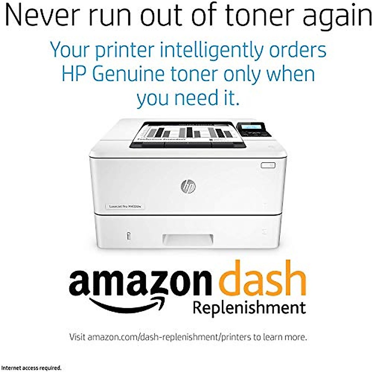 HP LaserJet Pro M402dn Laser Printer with Built-in Ethernet & Double-Sided Printing, Amazon Dash replenishment ready (C5F94A), A4