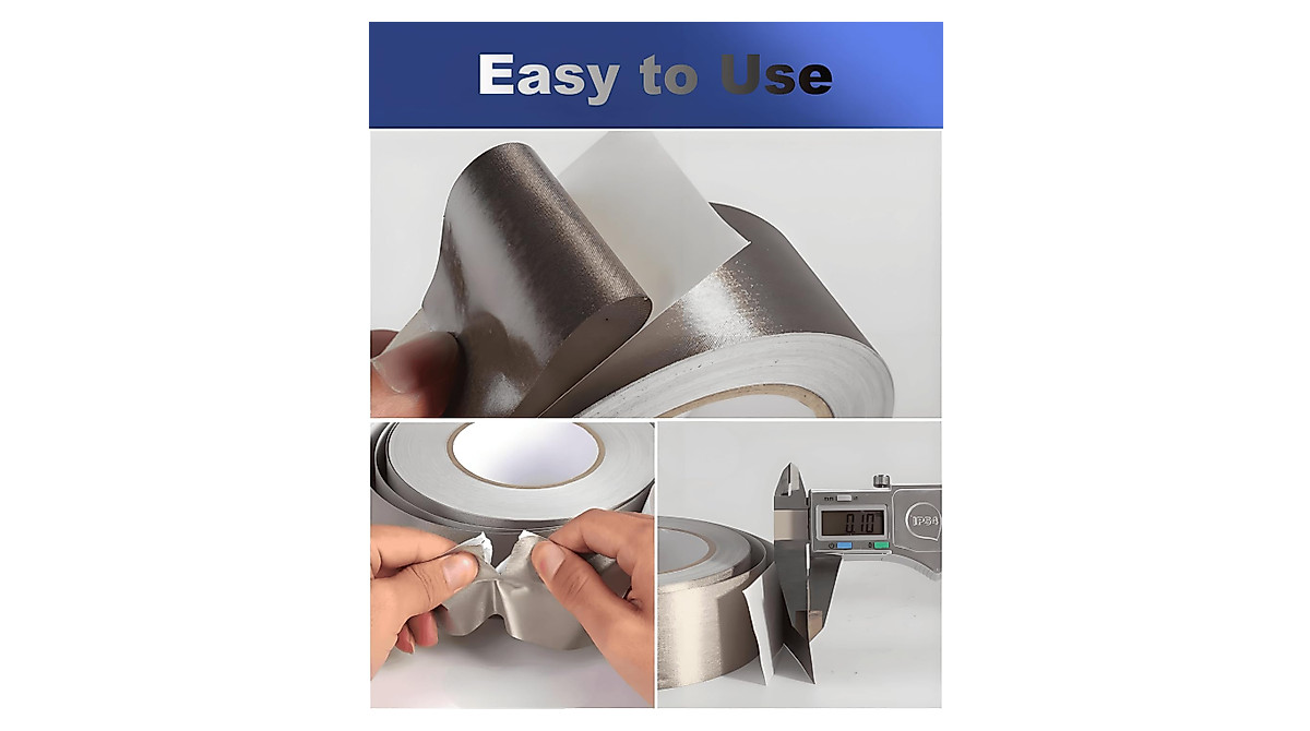 Conductive Faraday Fabric Tape - 1" x 50 ft for Shielding