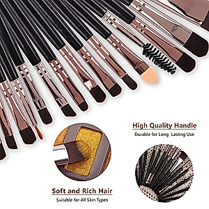 UCANBE 60 Colors Naked Eyeshadow Palette + 15Pcs Makeup Brush Set, All in One Nude Neutral Smokey Makeup Pallet with Brushes Tools, Pigmented Warm Matte Shimmer Powder Eye Shadows Cosmetic Halloween Beauty Kit