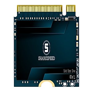 S SHARKSPEED M.2 2230 SSD 1TB NVMe PCIe Gen3.0X4 Internal Solid State Drive, Compatible with Steam Deck，Microsoft Surface Pro7/Pro8+/ProX/laptop3/laptop4/laptop Go/book3, Ultrabook(1TB, 2230 Gen3.0)