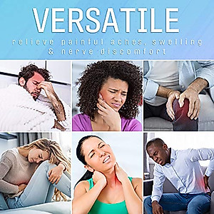 LotFancy Gel Ice Packs, 2pc Reusable Hot Cold Pack for Therapy, Heating Cooling Gel Pad, Pain Relief for Face, Head, TMJ, Wisdom Teeth, Oral Facial Surgery, Sport Injuries, Migraine, Muscle Joint