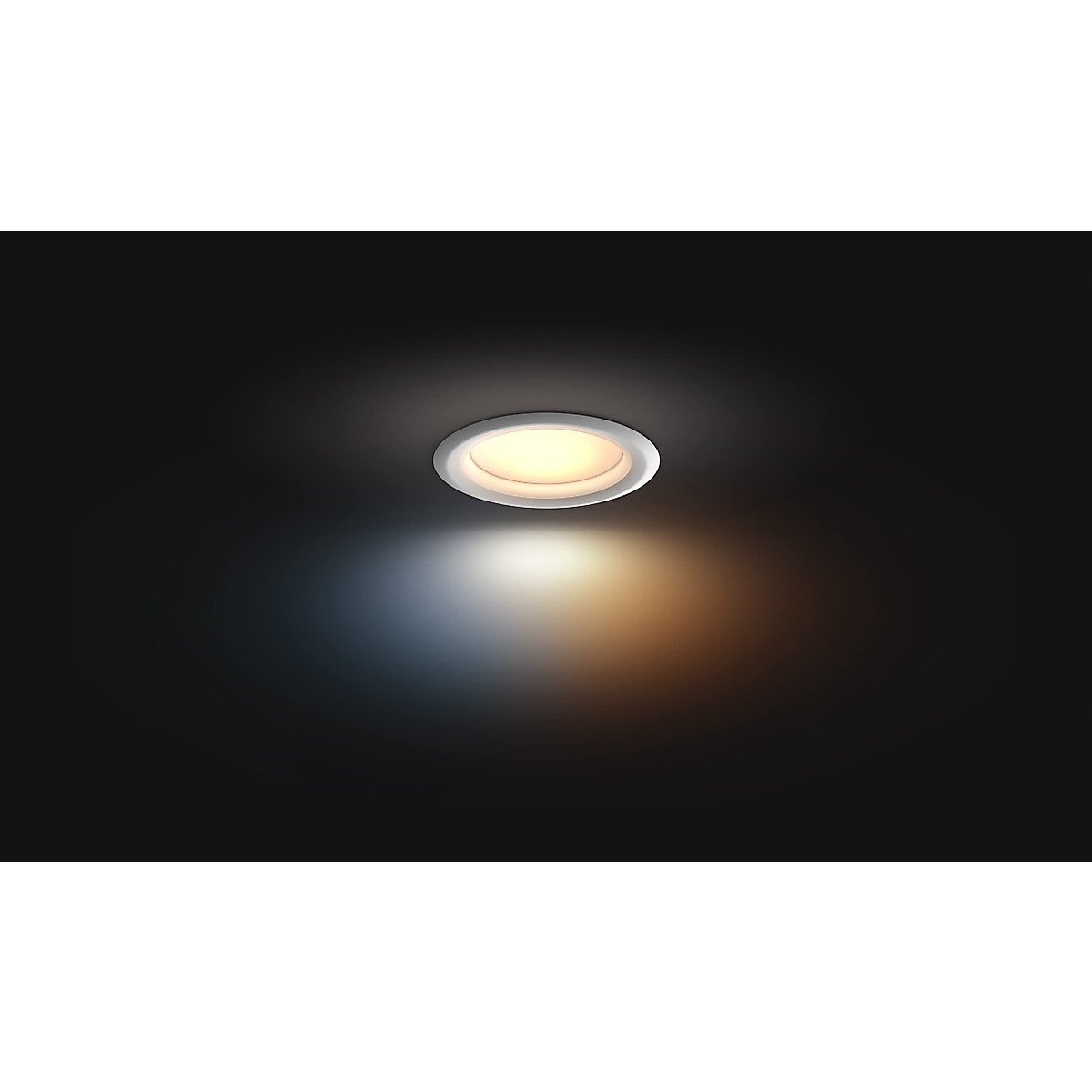 Philips Hue White Ambiance Smart Retrofit Recessed Downlight 4", Bluetooth & Zigbee Compatible (Hue Hub Optional), Smart Ceiling Lighting, 1-Pack