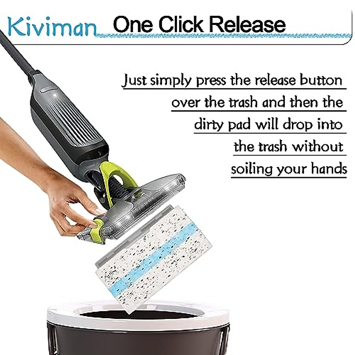 Kiviman 20 PCS Disposable Mop Pads Compatible with Shark Vacmop VM252 VM250 VM200 VM190 Mop Pad Refills for Shark VM252