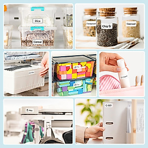 MUNBYN Thermal Label Tape for Penguin Bluetooth Label Maker Machine, 15 x 30mm 210 Labels/Roll, Self-Adhesive Label for Home, Office, School (White)